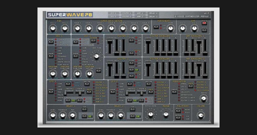 Superwave P8 | 32Bit & 64Bit | Windows | Free VSTs