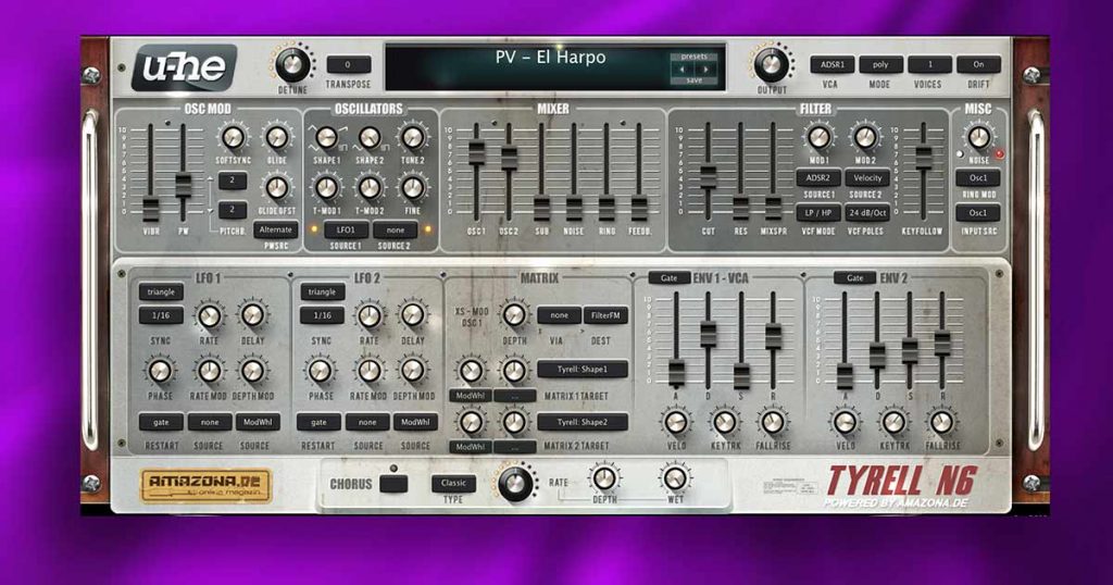 U-He Tyrell N6 | Free VST Synth Plugin | Free VSTs