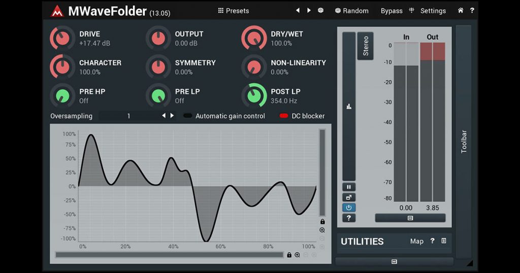 Mwavefolder Free Distortion Effect Plugin For PC and MAC | Free VSTs