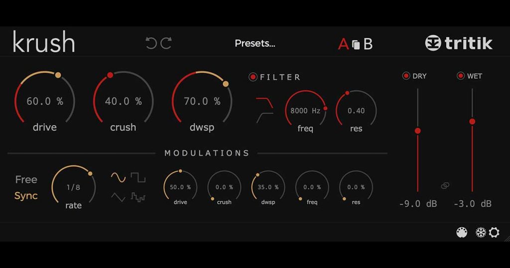 Tritik Krush - Free Bitcrusher VST Plugin Download For PC and MAC