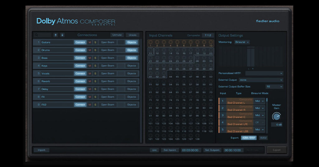 Dolby Atmos Composer Essential | PC & MAC | Free VSTs