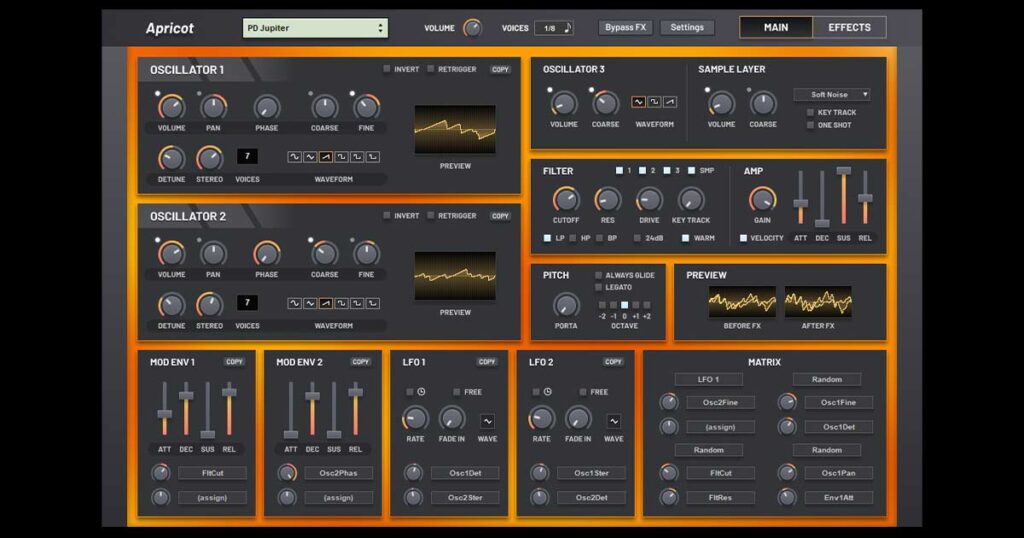 Apricot Synth | PC | Mac | Linux | Free VSTs