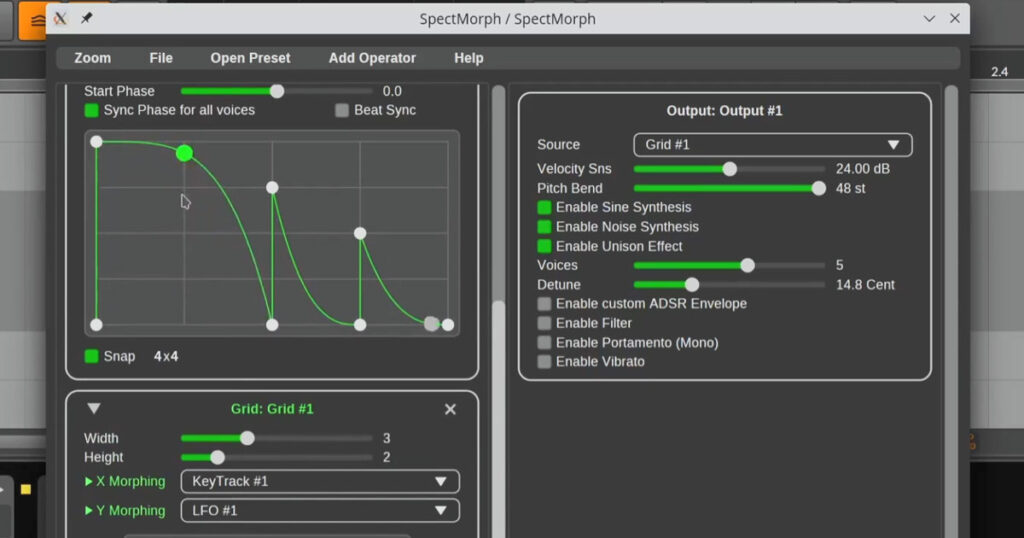Spectmorph | CLAP | LV2 | VST | Windows | macOS | Linux